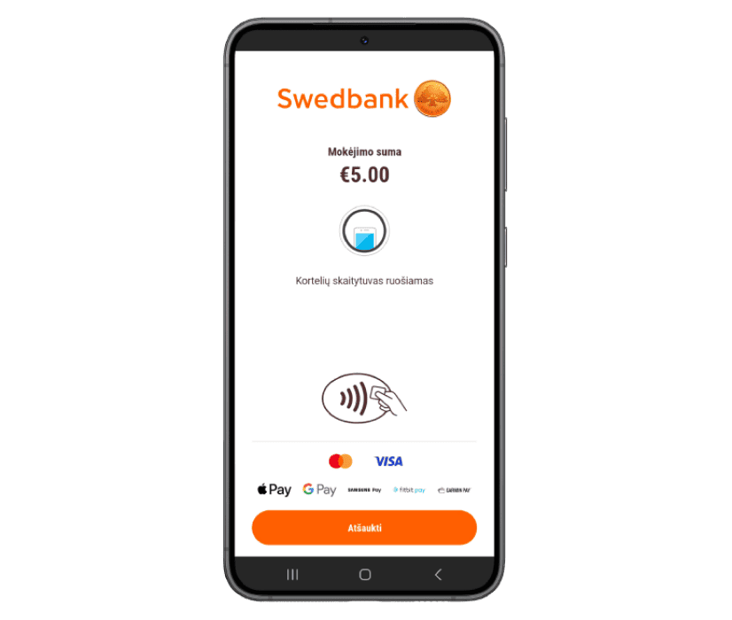 Swedbank mokėjimo kortelių skaitytuvai - Swedbank